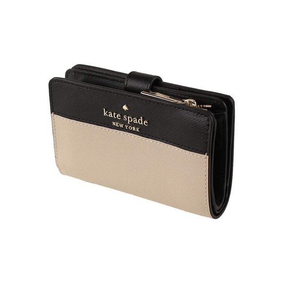 Bags | Kate Spade Staci Colorblock Medium Compact Bifold Wallet Warm ...